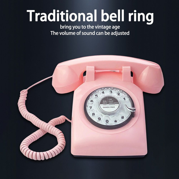 Телефон с дисковым набором номера, старый ретро-телефон 1960-х годов ...