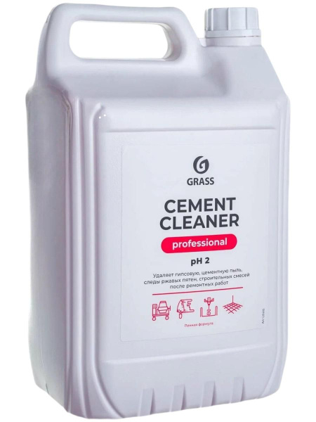 GraSS Очиститель после ремонта "CEMENT CLEANER" концентрат 5,5кг купить ...