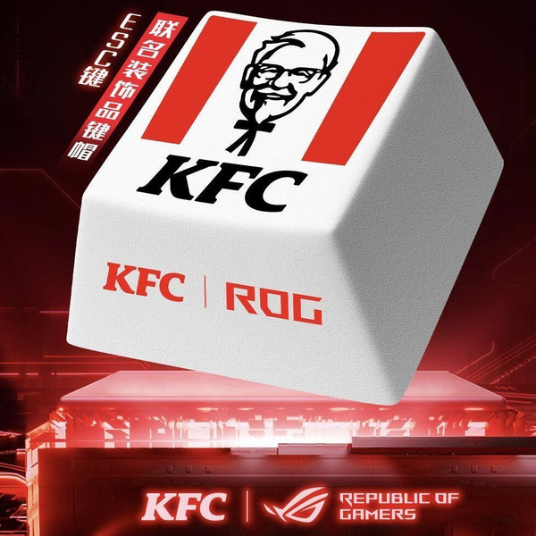 KFC ASUS ROG лимитированные кейкапы для механической клавиатуры Cherry ...