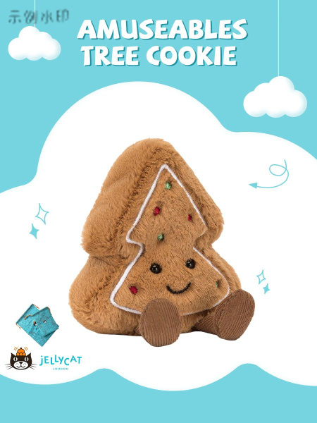 Мягкая игрушка JELLYCAT,Amuseables Tree Cookie 10cm купить на OZON по ...