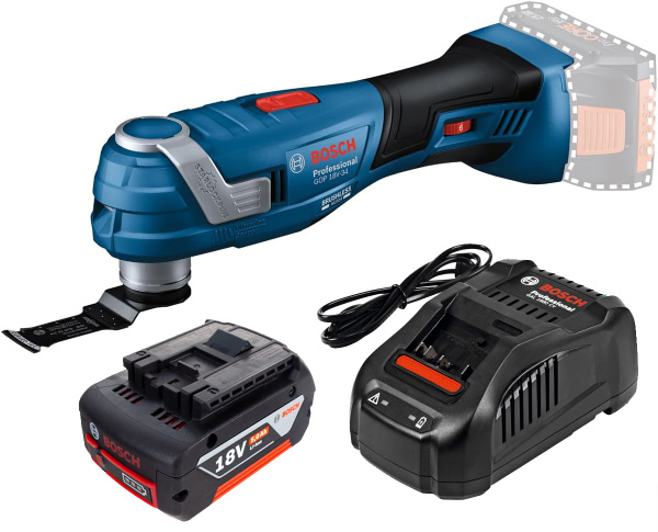 Аккумуляторный резак реноватор Bosch GOP 18V-34 (0.601.8G2.001) + акб ...