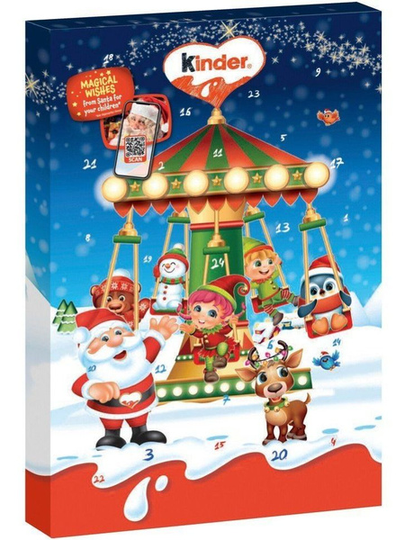 Kinder Mix 2025 Adventskalender, Киндер адвент-календарь, 24 сладких ...