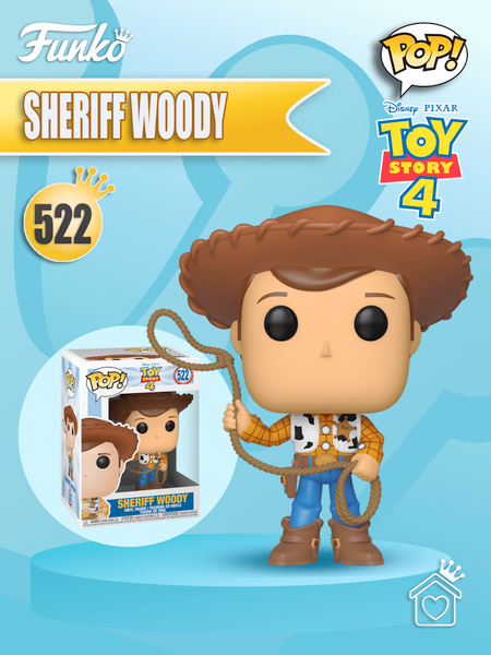 Фигурка Funko Pop! Sheriff Woody 522 Toy Story Вуди из мультика История ...