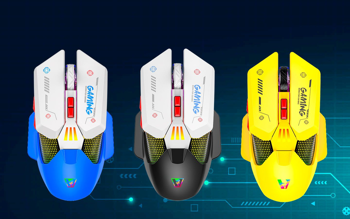 Игровая мышь беспроводная VOROTEX беспроводная Mouse wireless , синий, белый купить c доставкой ...