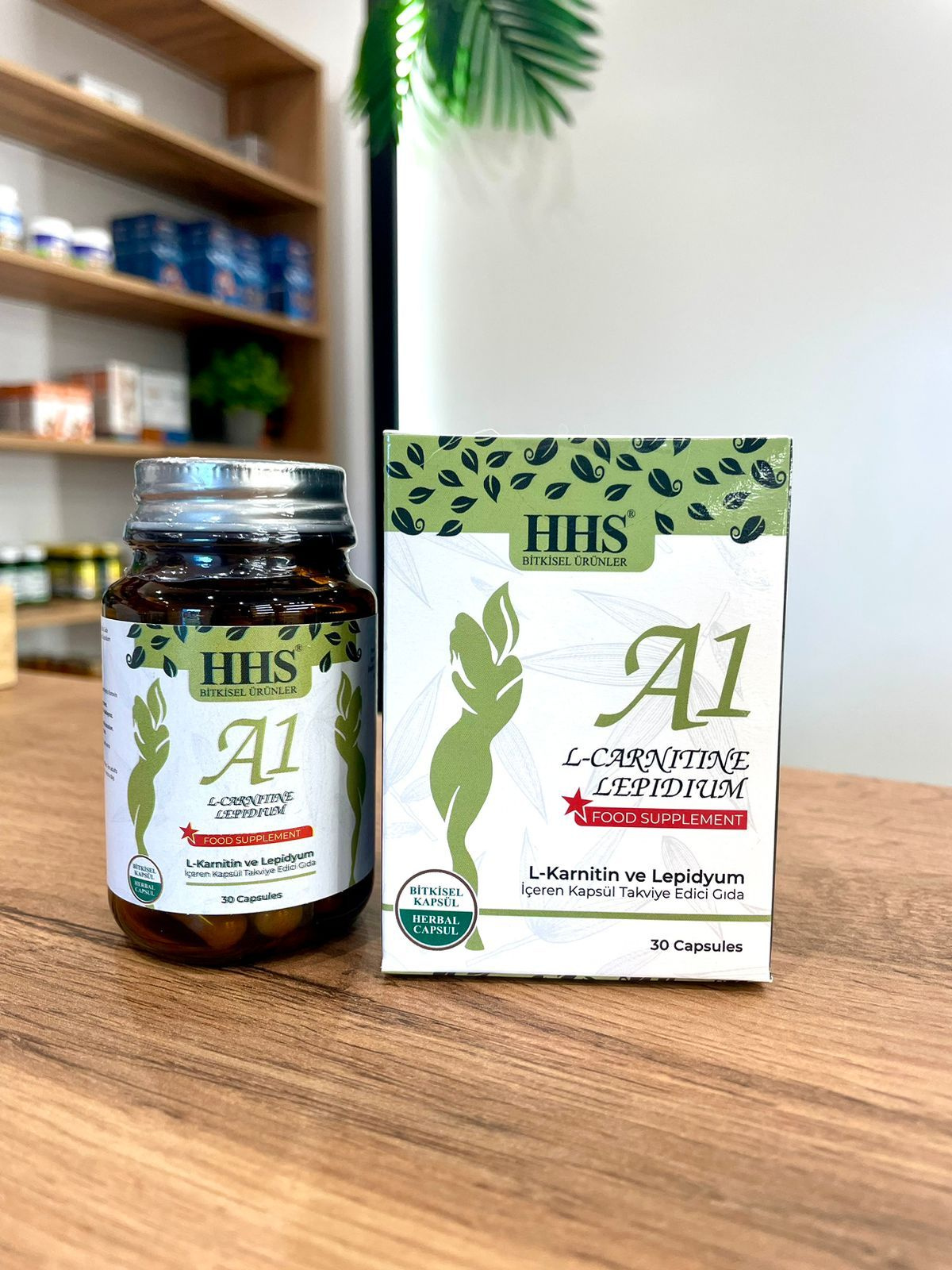 HHS A1 L-Carnitine Lepidium 30 капсул / пищевая добавка для похудения ...