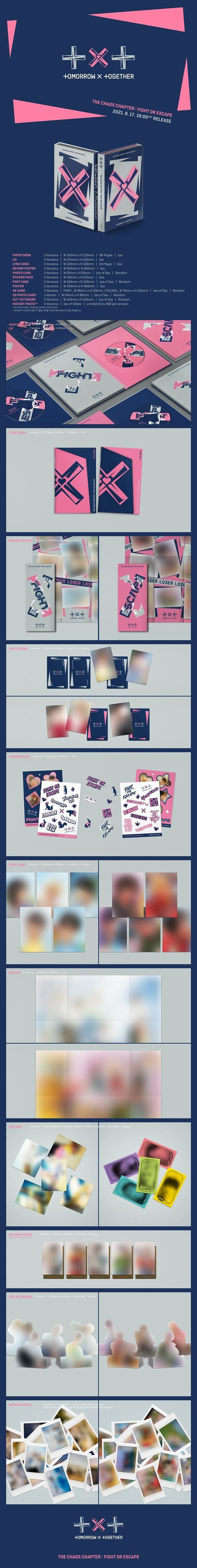 Альбом TXT - The Chaos Chapter: FIGHT OR ESCAPE 2nd Album Repackage 2 ...