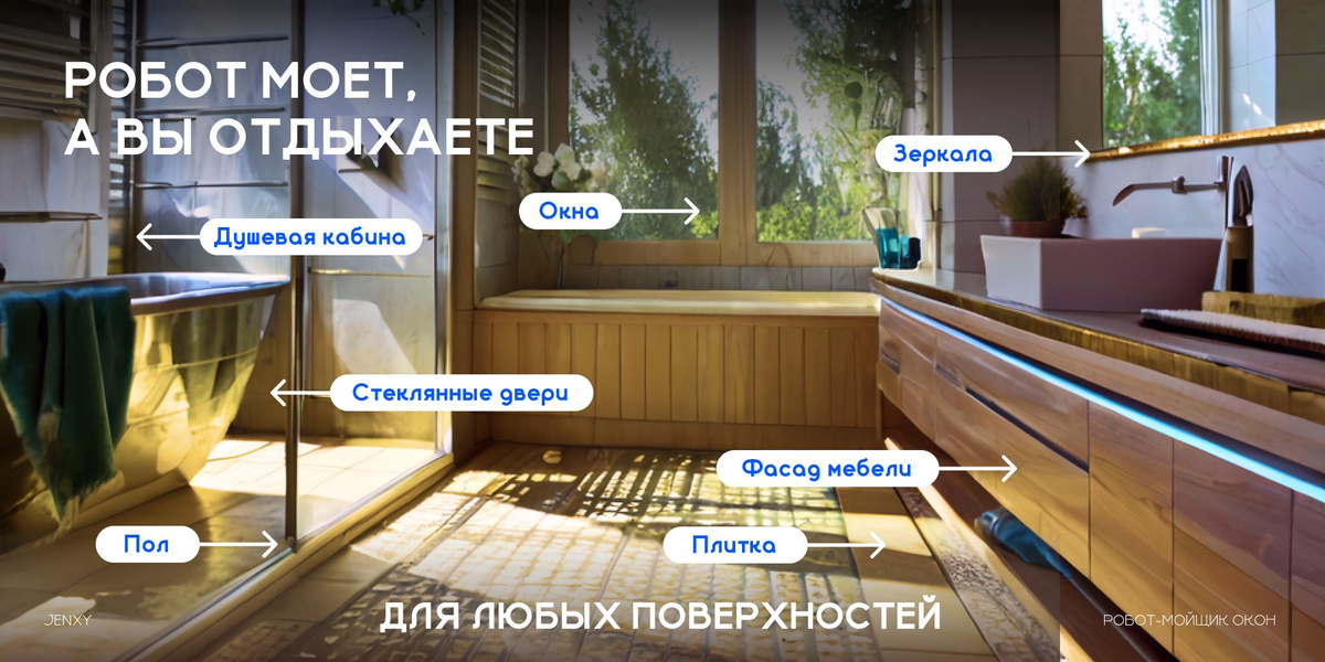 Робот мойщик окон JENXY RC78 с двусторонним автораспылением жидкости купить на OZON по низкой ...