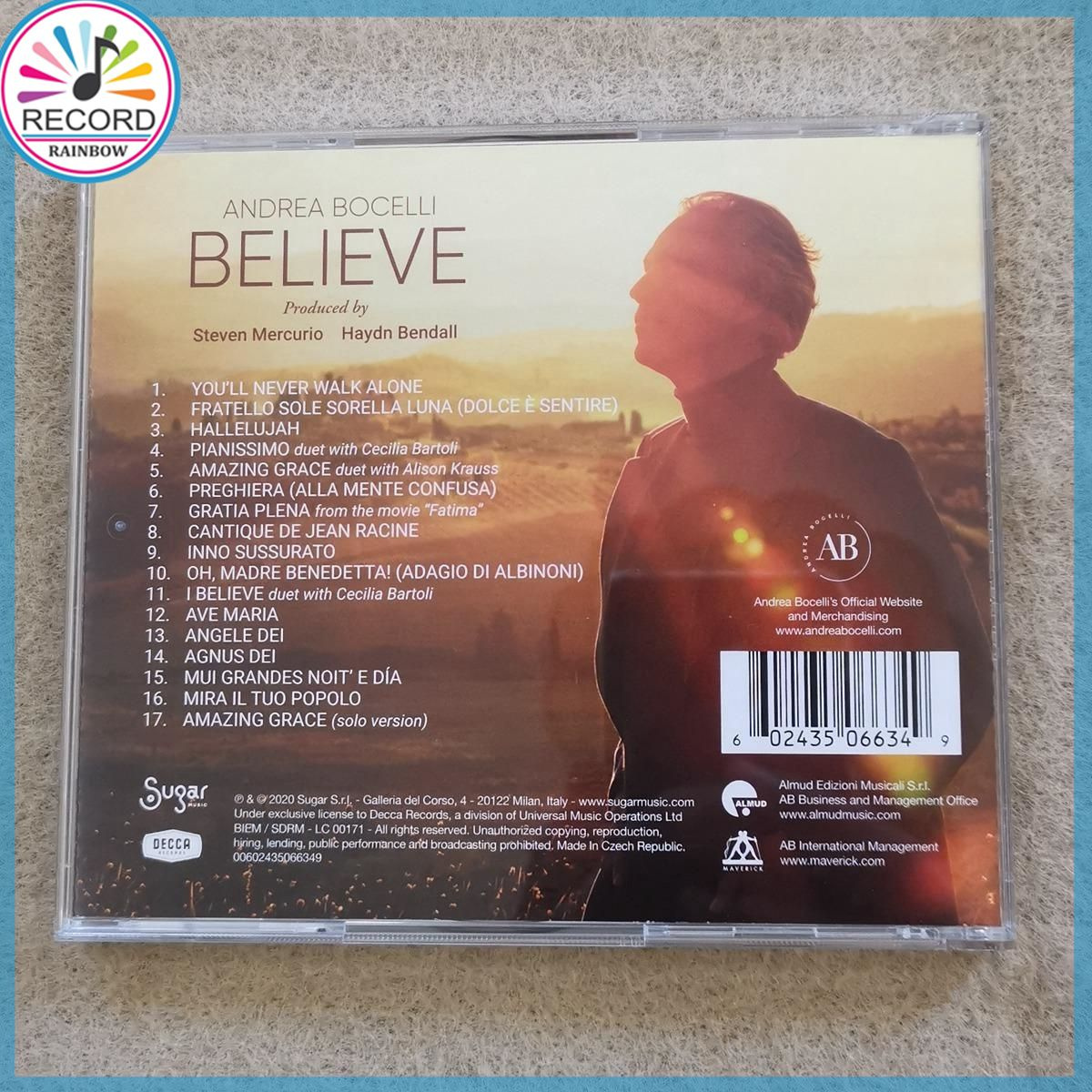 CD Andrea Bocelli Believe CD Original Совершенно новый Импортный NN-9 купить на OZON по низкой ...