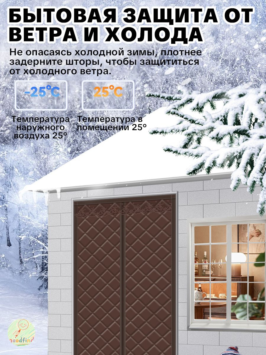 Занавеска на дверь SKU-DJML001, серый Красивый цвет Y777, 200х85см купить c доставкой на OZON по ...