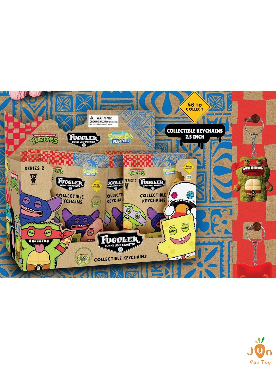 Spin Master Fuggler Keychain Series 2 24 Pcs / Детская игрушка сюрприз ...