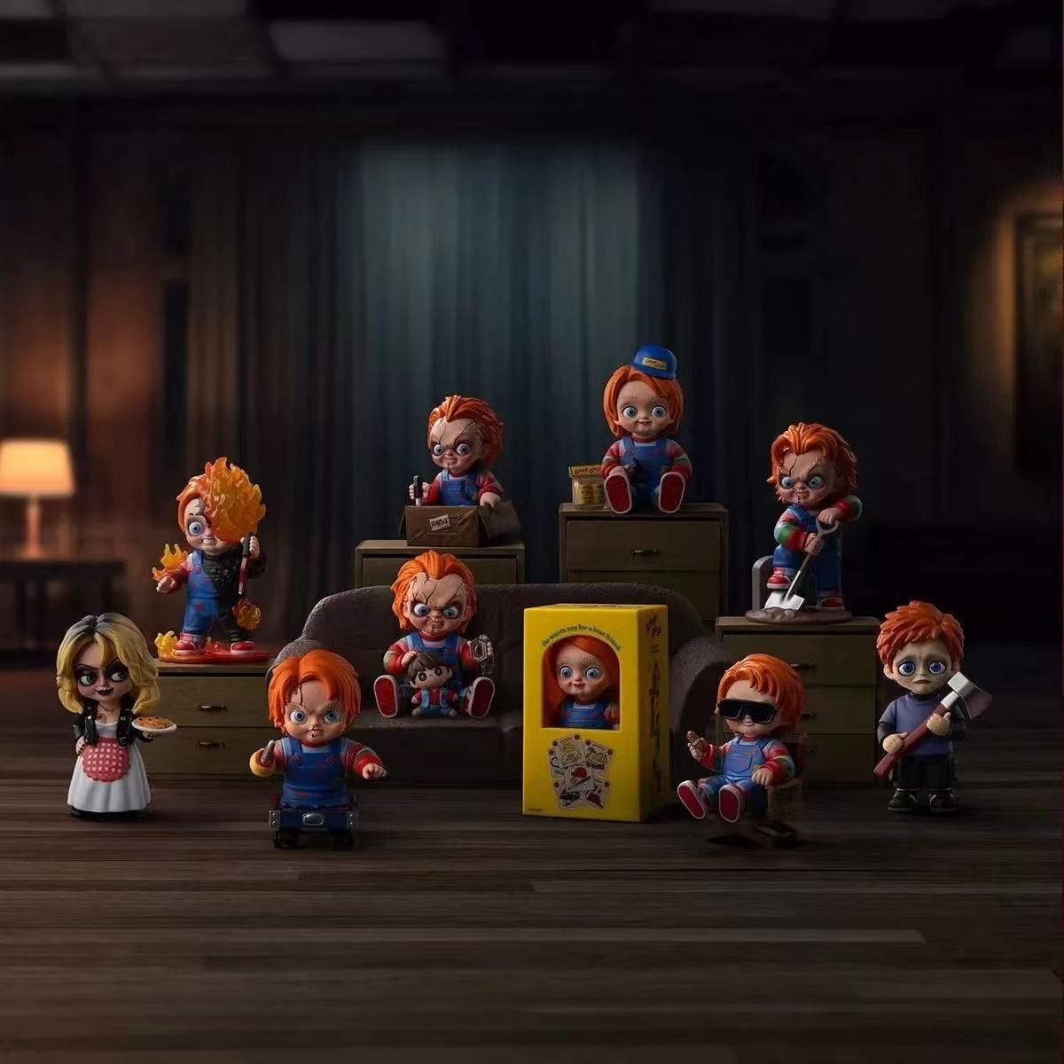 100% Original оригинал POP MART - Halloween Chucky Franchise Series ...