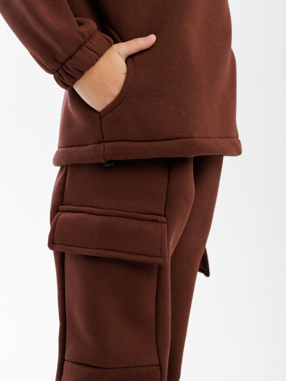 Брюки Девочки, Мальчики AKOVA ultimate джоггеры шоколадный для спорта Хлопок, Полиэстер ...