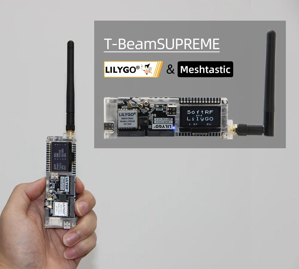 LILYGO T-Beam SUPREME ESP32-S3 SX1262 модуль GPS для Meshtastic LoRa ...