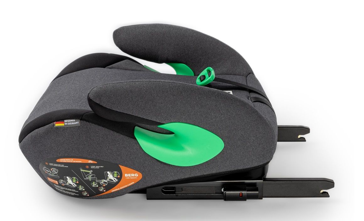 Детское автокресло бустер KLEE BERG I-SIZE с изофикс Carbon Black ...