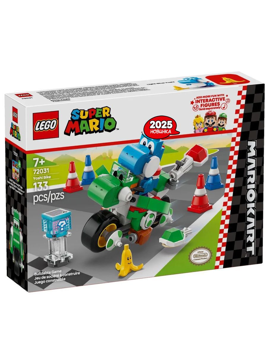 Конструктор LEGO SUPER MARIO Super Mario Йошицикл, 133 деталей, 7 ...