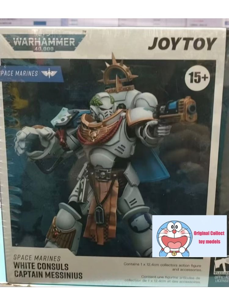 JOYTOY Warhammer 40k 1/18 Space Marines White Consuls Captain Messinius ...