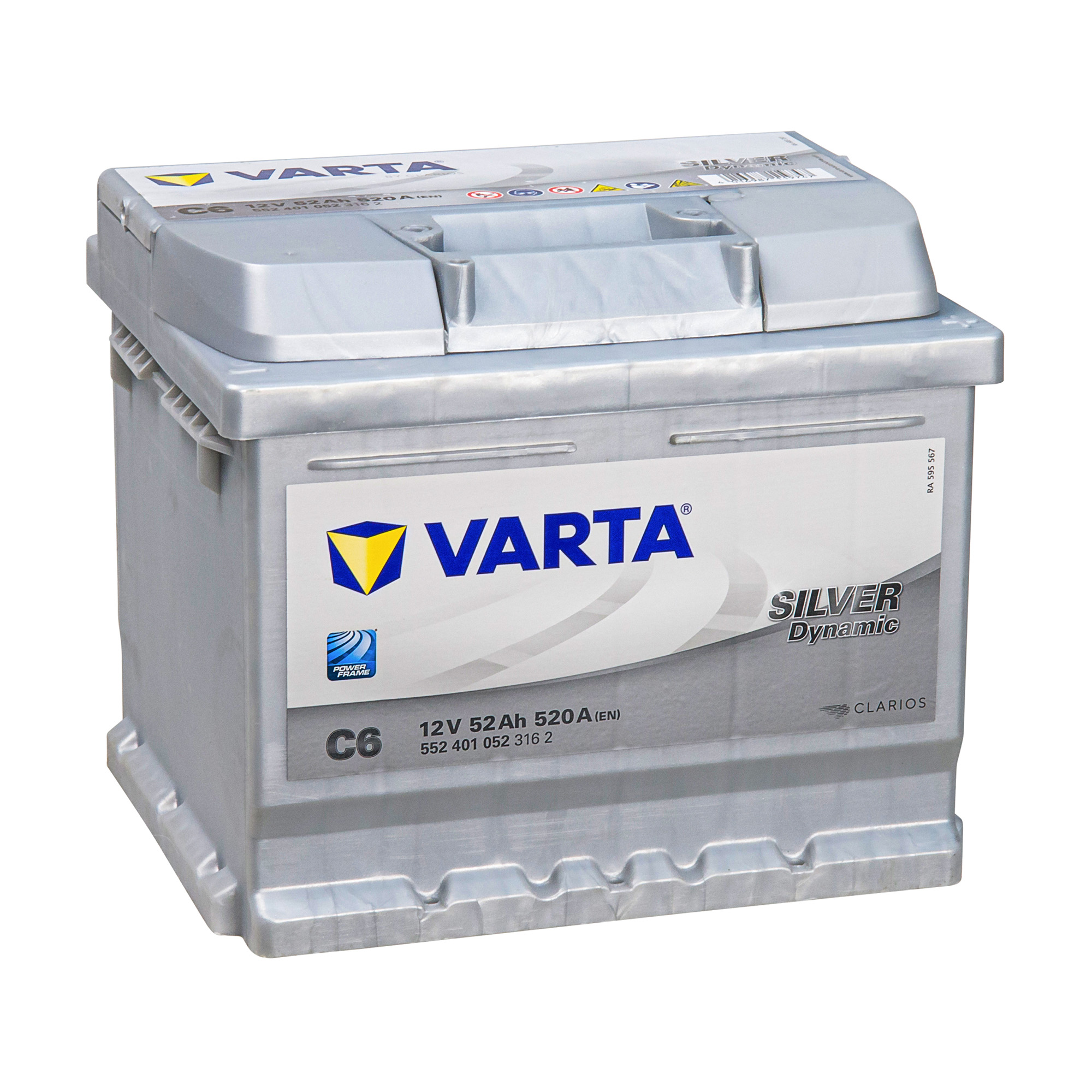 Аккумуляторная батарея Varta 52Ач 520A C6 Silver Dynamic купить на OZON ...