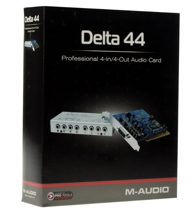 Звуковая карта M-Audio Delta 44 Box с внешним блоком и кабелем ...