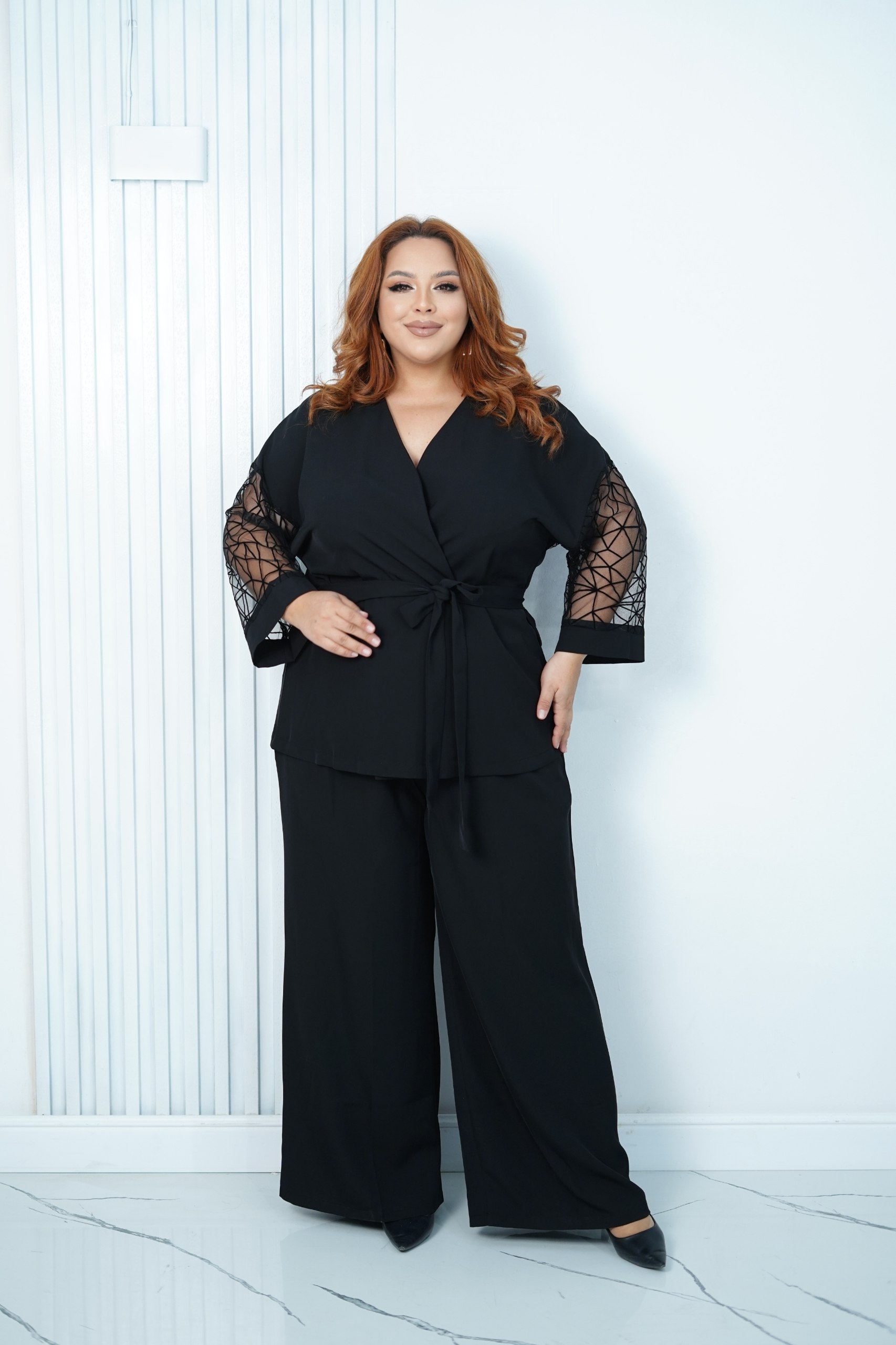 Комплект одежды Женский De-Linda Вечерний/праздничный брючный черный ...