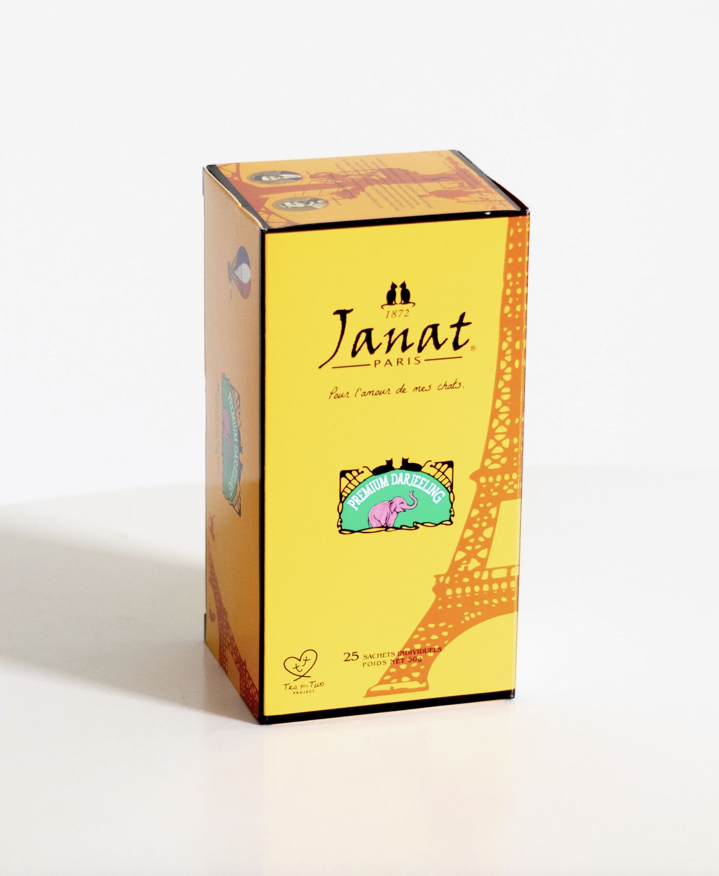 Чай Janat Paris Premium Darjeeling 50 г - 25 пакетиков купить на OZON ...