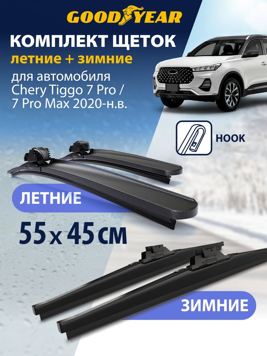 Дворники Chery Tiggo 7 Pro (Чери тигго 7 про) 2020-н.в., Chery Tiggo 7 ...