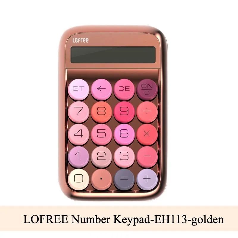 LOFREE Number Keypad-EH113 Винтажный калькулятор из розового золота в ...