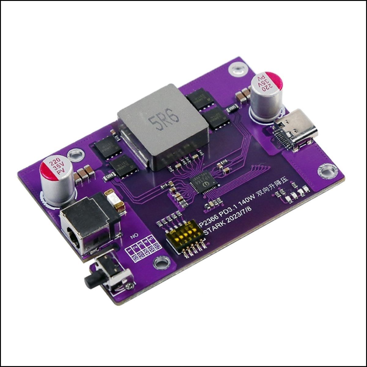 PD3.1 140 Вт Power Bank DIY модуль 2S/3S/4S/5S/6S переключаемый IP2366 ...