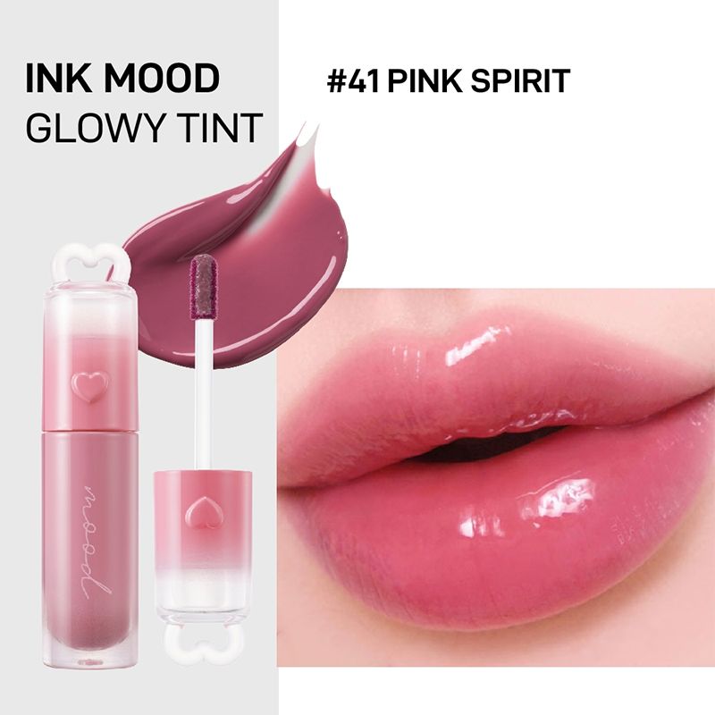 PERIPERA Тинт для губ (41 Pink Spirit) Ink Mood Glowy Tint ,помада для ...