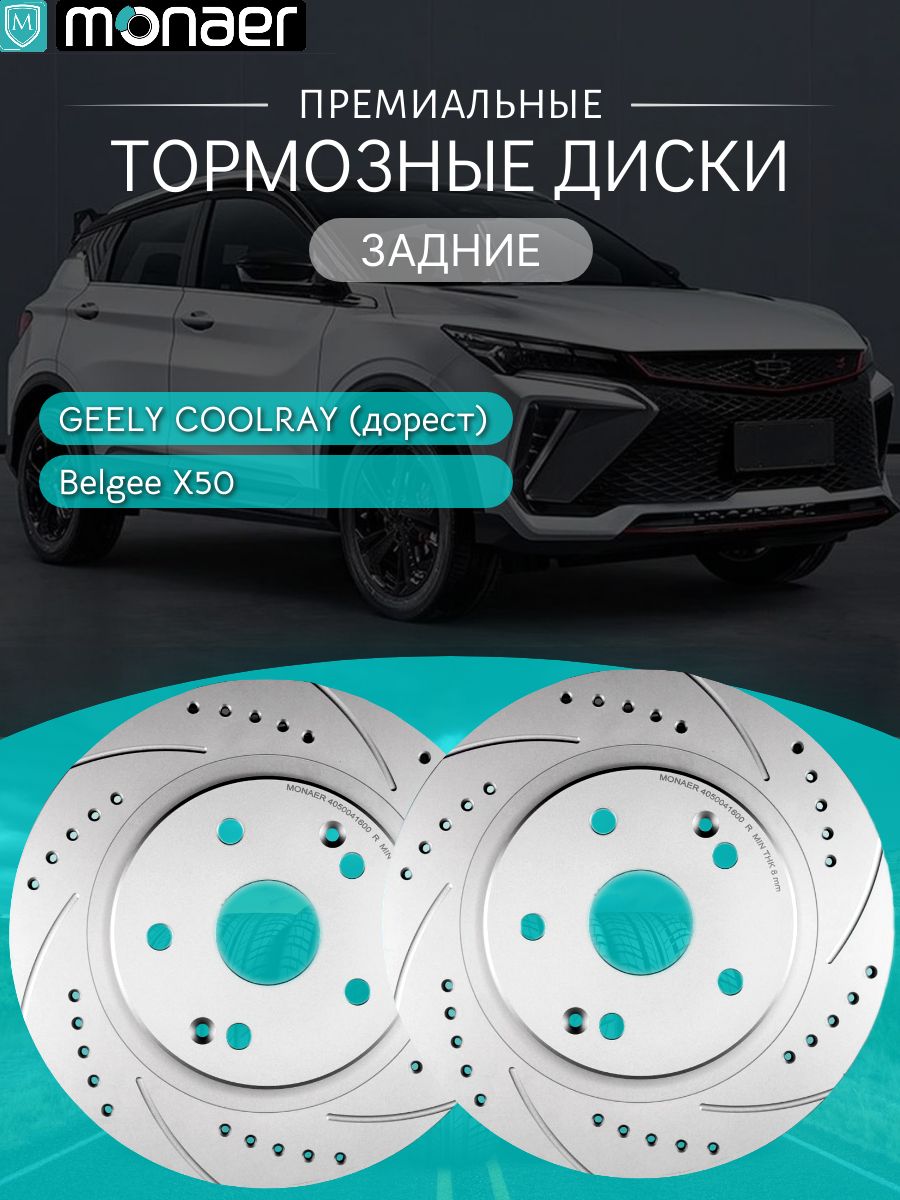 Задние перфорированные тормозные диски для GELLY COOLRAY(дорест) от ...