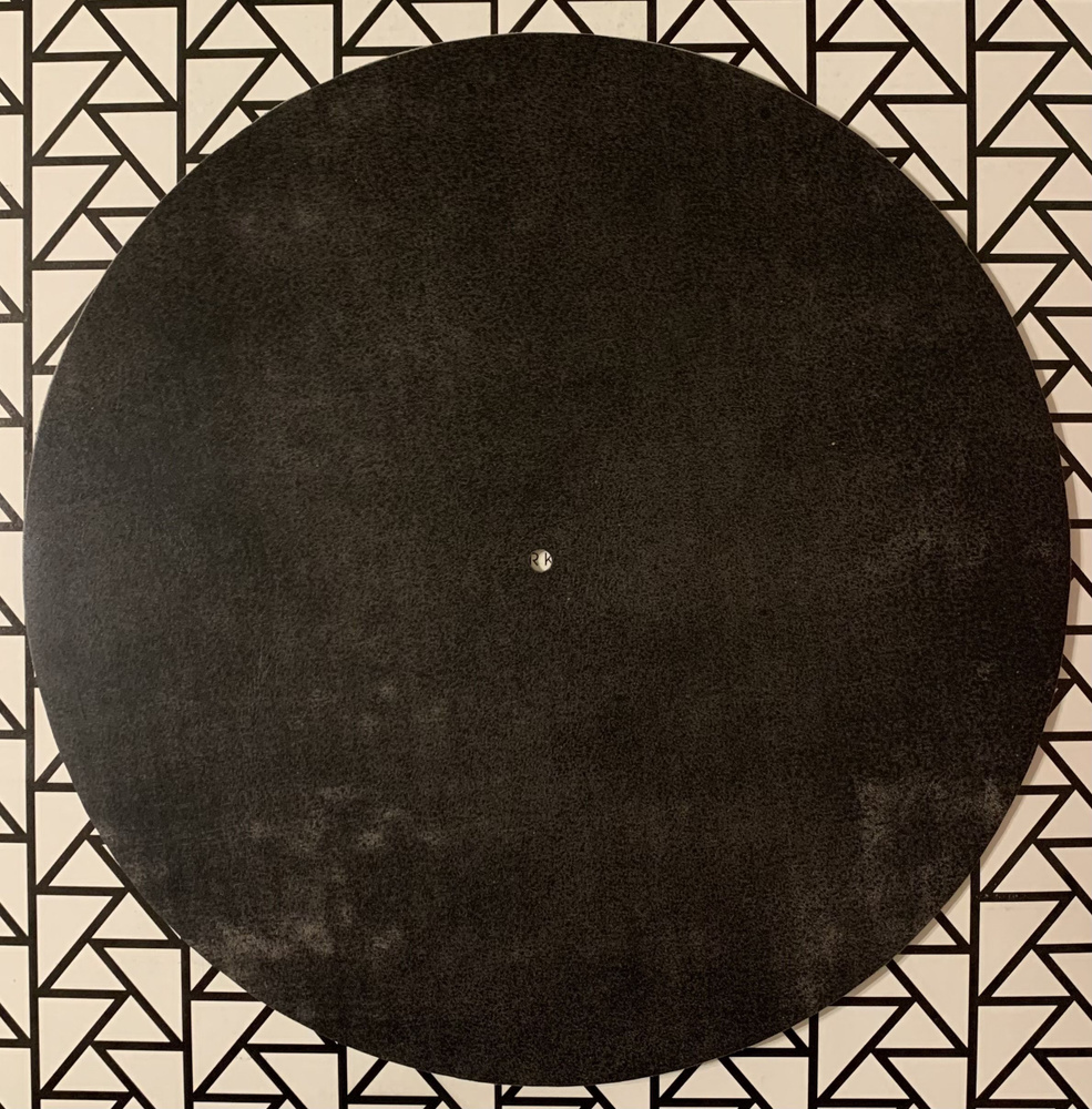 Слипмат для винилового проигрывателя из натуральной кожи, серый по ...