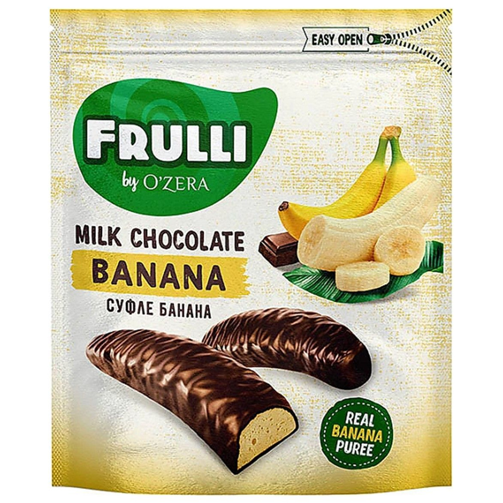 O'Zera, конфеты Frulli суфле банан в шоколаде, 125 г - купить с ...