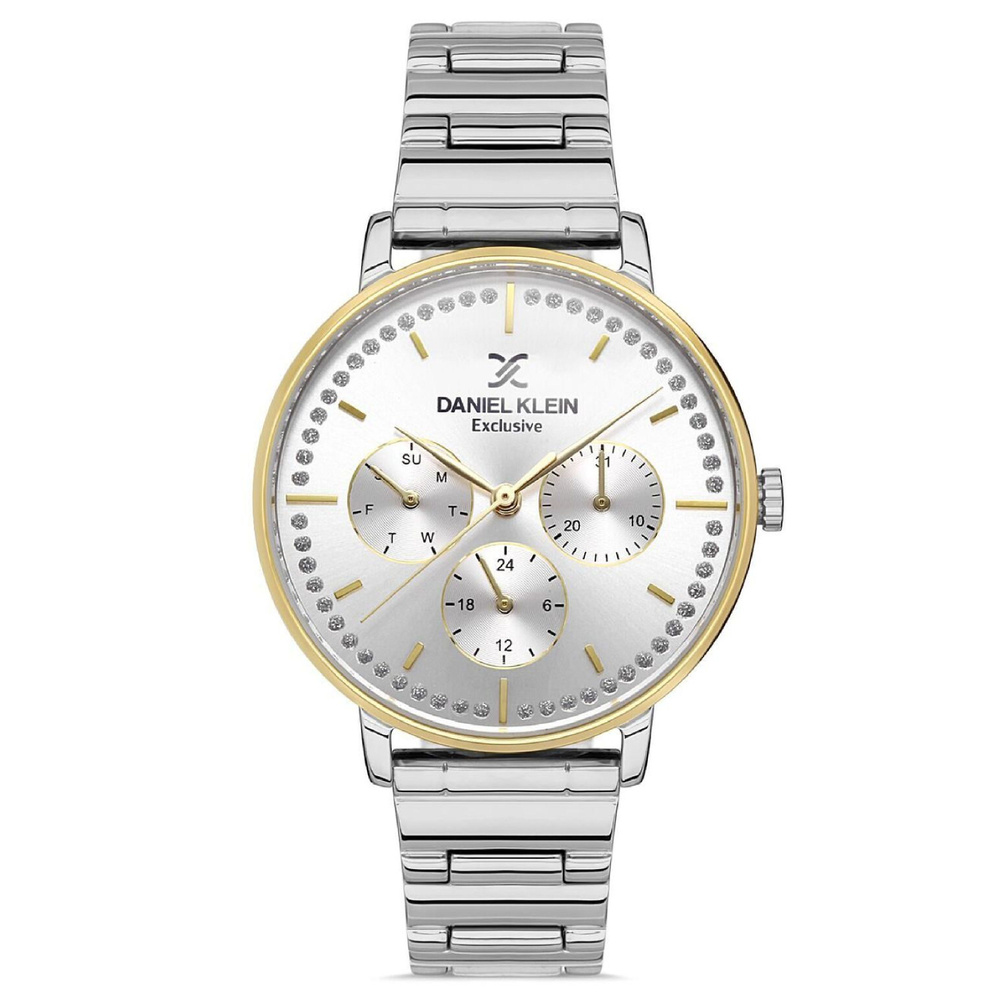 DANIEL KLEIN 13415-2 женские кварцевые наручные часы с календарем и 12/24 ч форматом времени ...