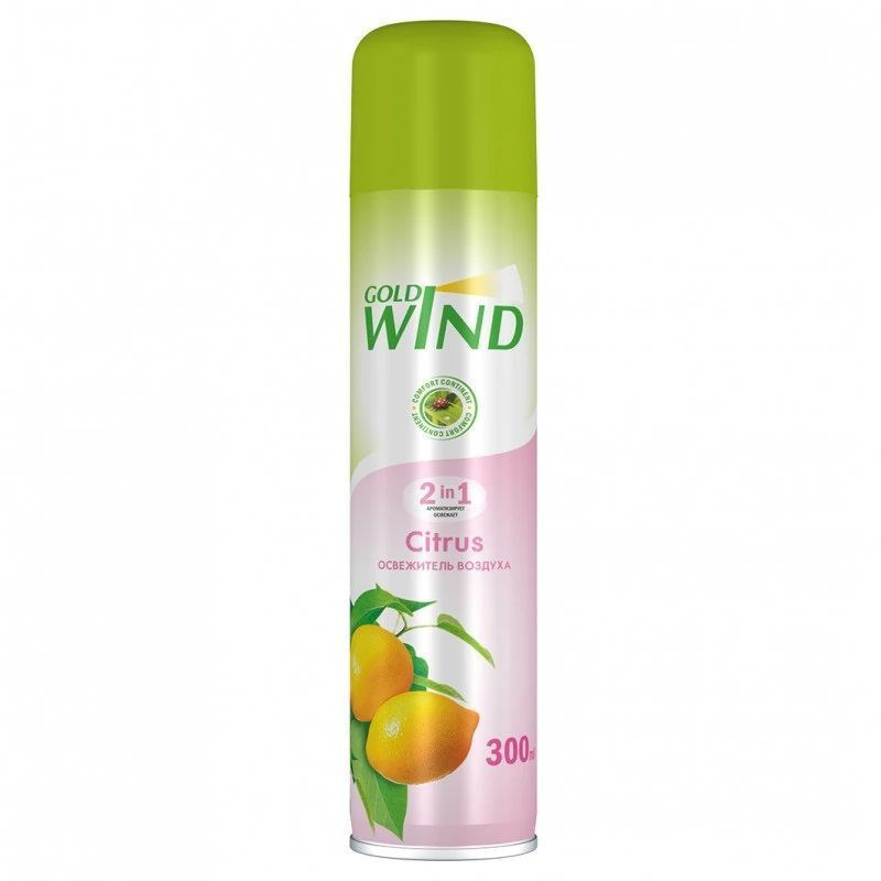 Освежитель воздуха GOLD WIND Citrus (аэрозоль 300мл), 6 шт. - купить с ...