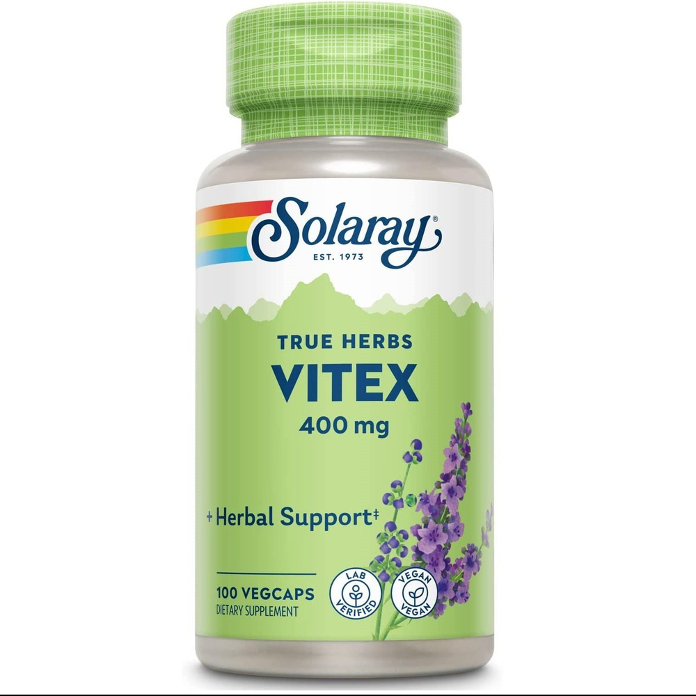 Solaray, Витекс 100 капсул Vitex, 400мг купить на OZON по низкой цене ...