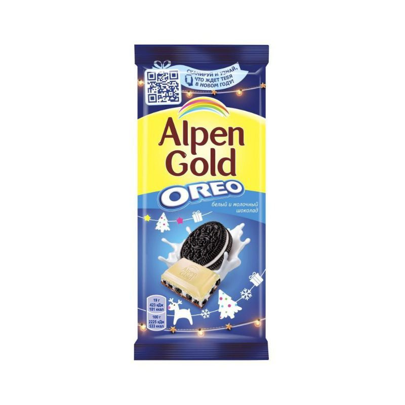 Шоколад Alpen Gold АЛЬПЕН ГОЛЬД молочный C белым шоколад и кусочками