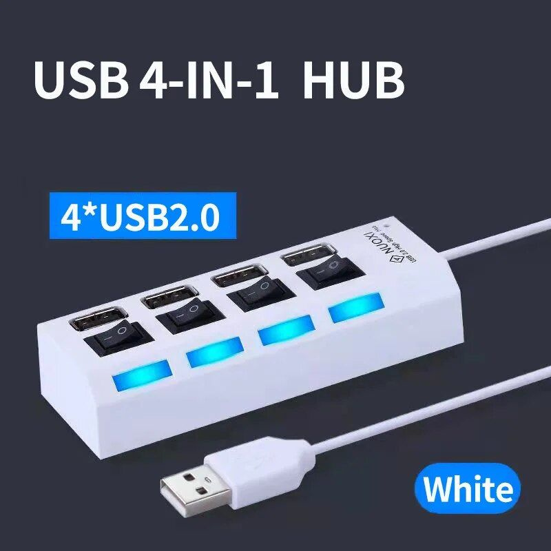 USB Hub, USB разветвитель на 4 портов для периферийных устройств , USB концентратор - купить с ...