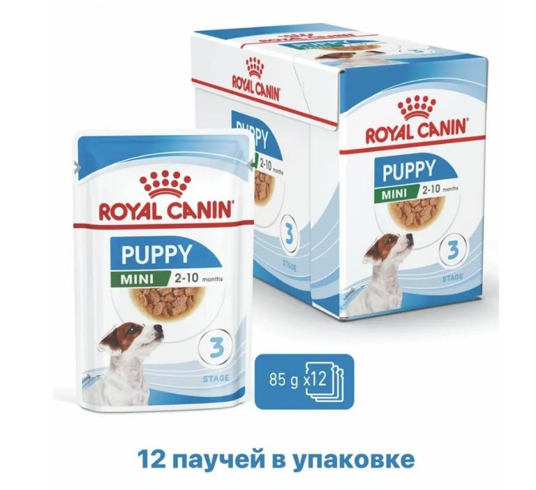 Royal Canin Mini Puppy (соус) Влажный корм для щенков мелких пород до ...