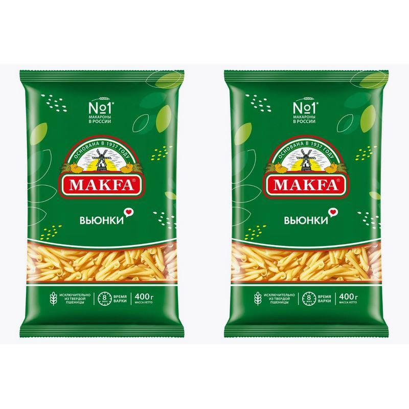 Makfa Макаронные вьюнки, 400 г, 2 уп - купить с доставкой по выгодным ценам в интернет-магазине ...