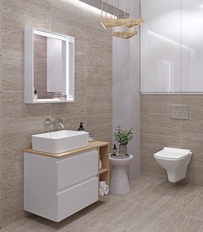 Столешница для тумбы под раковину Cersanit подвесная MODUO 100 дуб SB ...