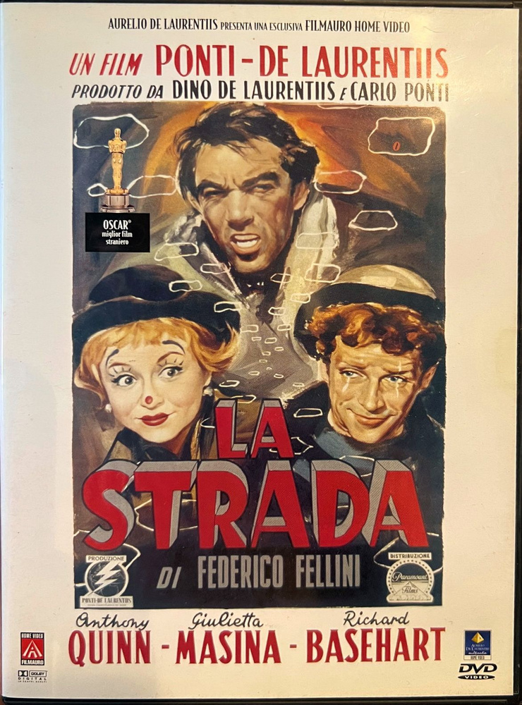 La Strada, Дорога, 1954 (реж. Федерико Феллини), DVD, итальянское издание, РУССКОГО ЯЗЫКА НЕТ ...