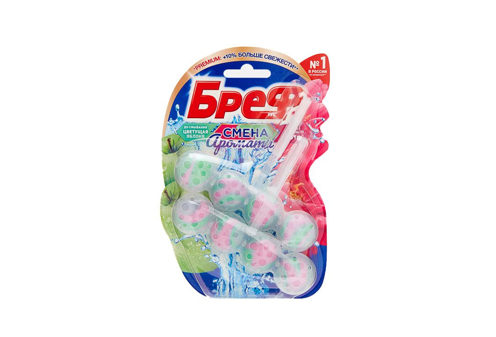 Блок для чистки унитаза Бреф Perfume Switch, яблоня-лотос - купить с ...