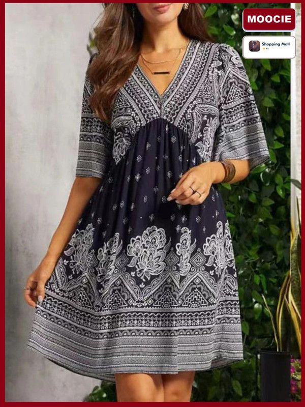 Платье Женский MOOCIE горький шоколад Повседневный Короткий Breathable, Фибра Рюши, размер 50 ...