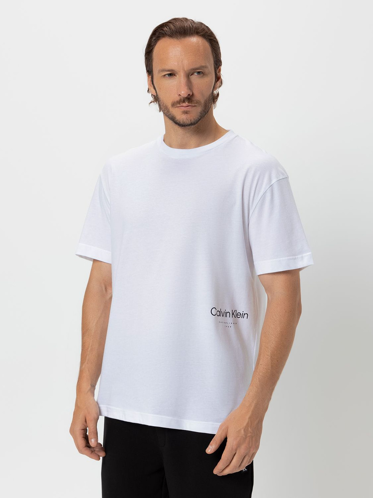Футболка Мужской Calvin Klein супер белый размер 48 50 Хлопок Египет