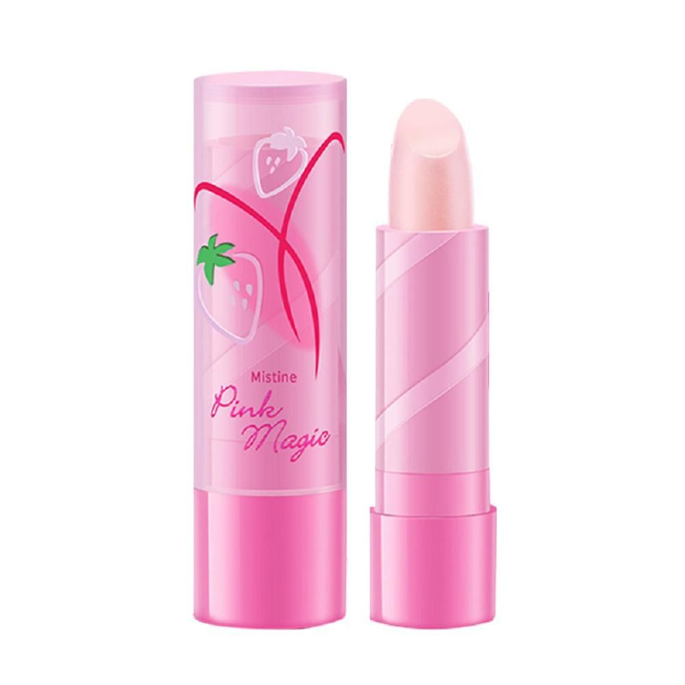 PINK MAGIC, Mistine (РОЗОВОЕ ВОЛШЕБСТВО клубничная помада-бальзам для ...