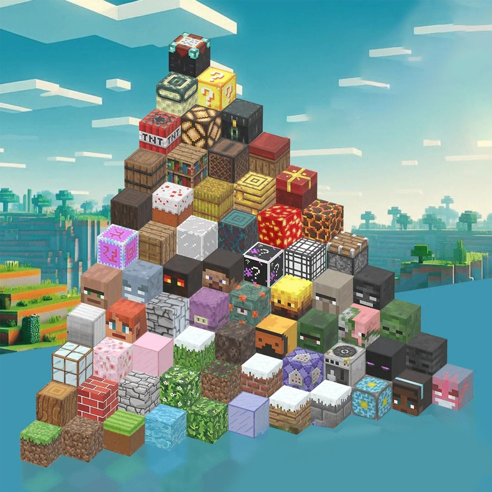 Набор магнитных блоков Minecraft купить на OZON по низкой цене (2138885939)