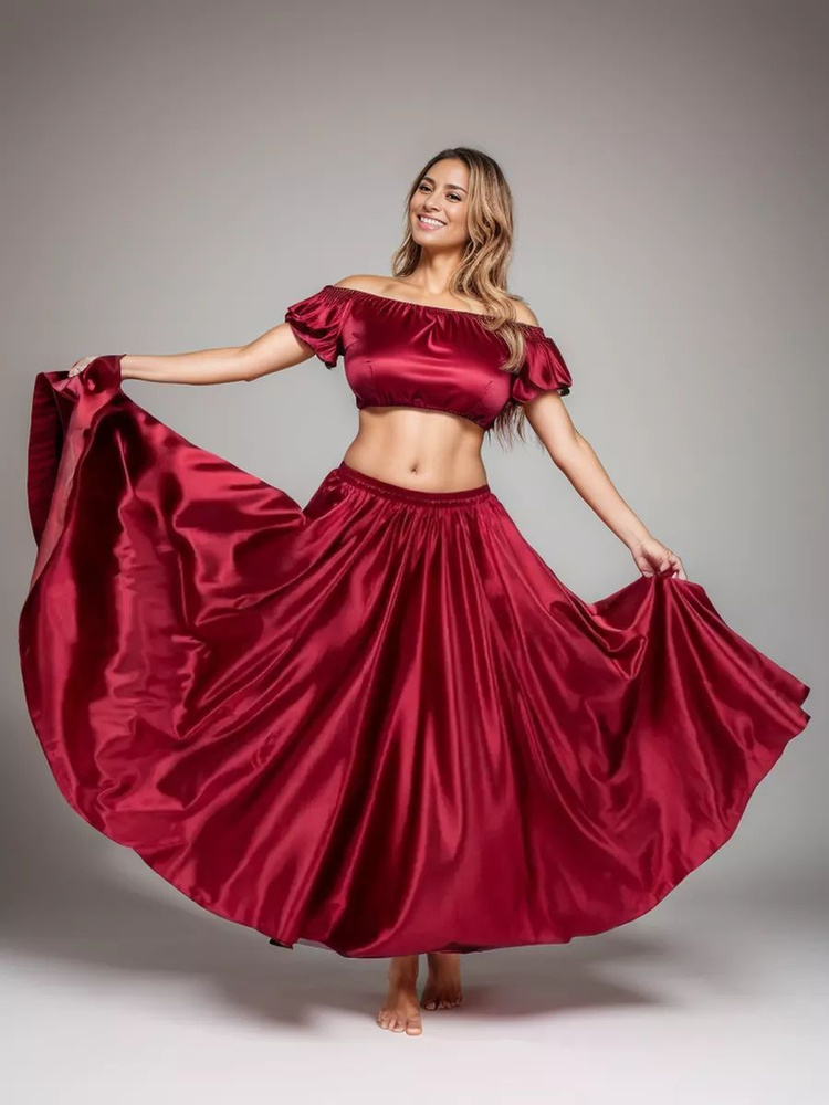 Юбка спортивная YUSH Атласная юбка для танцев купить на OZON по низкой цене (1784841261)