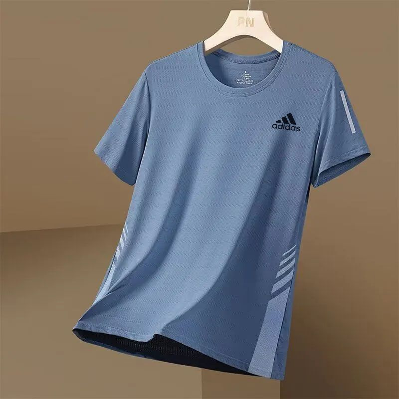 Футболка adidas, размер 54, цвет светло-голубой - купить по выгодной ...