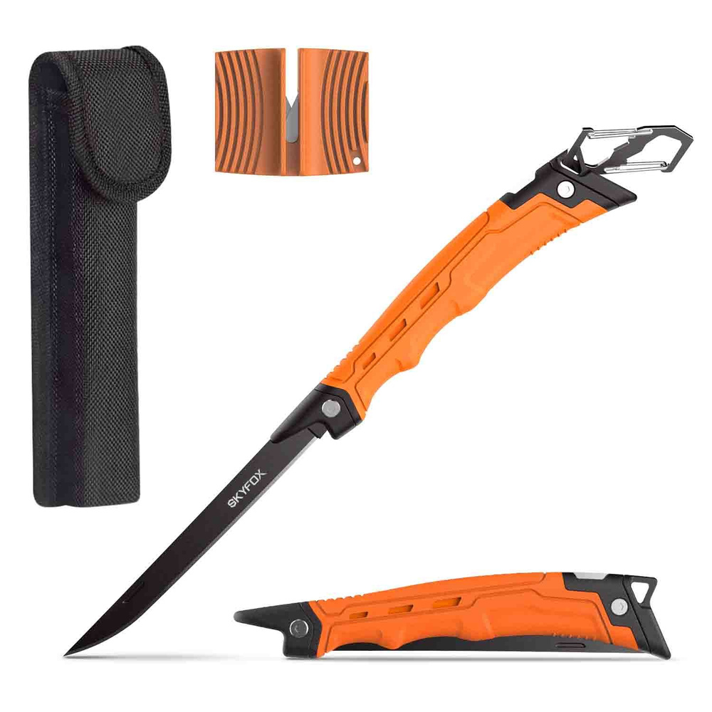 Складной филейный нож SkyFox Fishing, охотничьи ножи для разделки рыбы ...