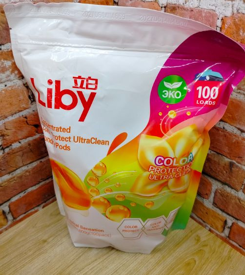 Liby Ultra Clean Laundry Pods Color-Protect Капсулы для стирки Цветных ...