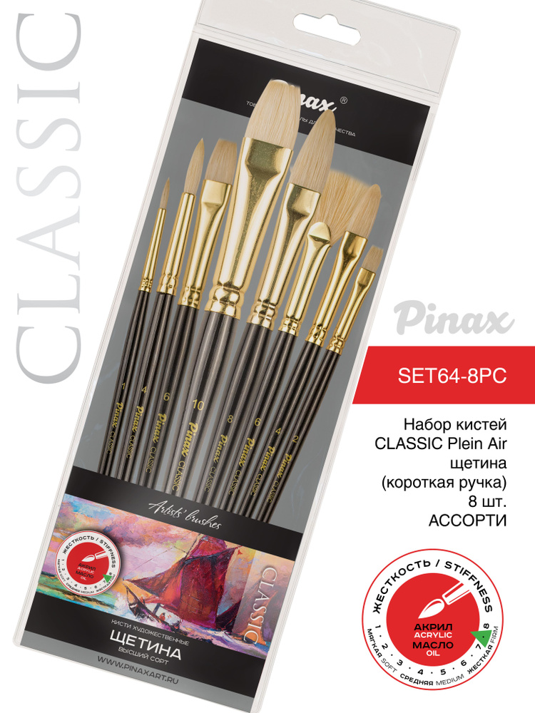Pinax Набор кистей для рисования купить на OZON по низкой цене (1802612930)